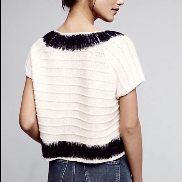 Anthropologie | Sweaters | Anthro Field Flower Feltwork Cropped Sweater ...